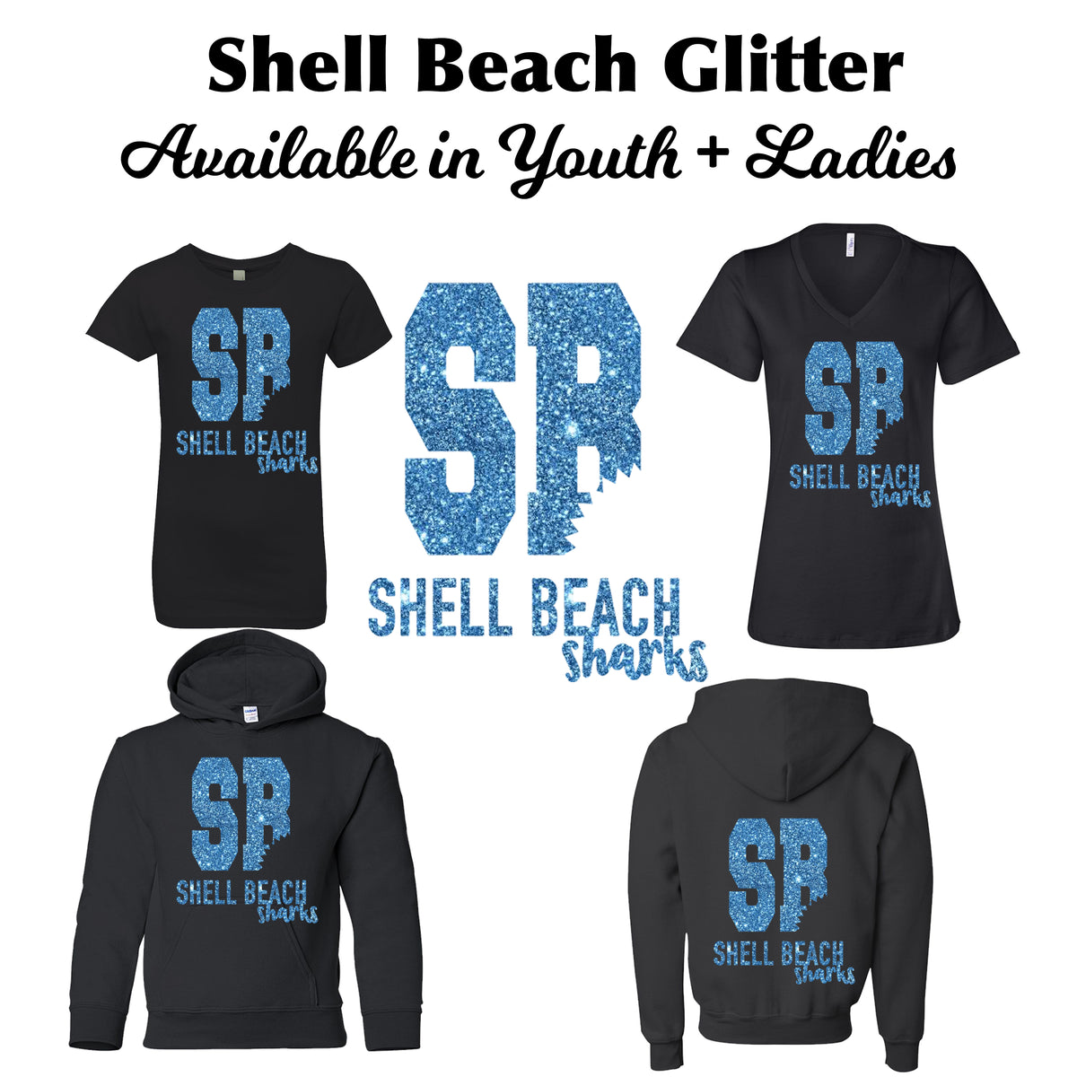 Shell Beach: Glitter Apparel – Central Coast Shirts